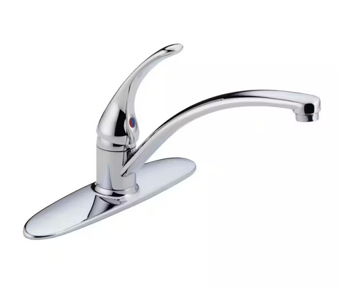 Delta Foundations Single-Handle Standard Kitchen Faucet in Chrome – NJS ...