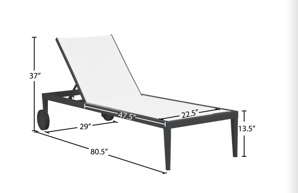 Meridian Nizuc Mesh Water Resistant Fabric Outdoor Patio Adjustable Su ...